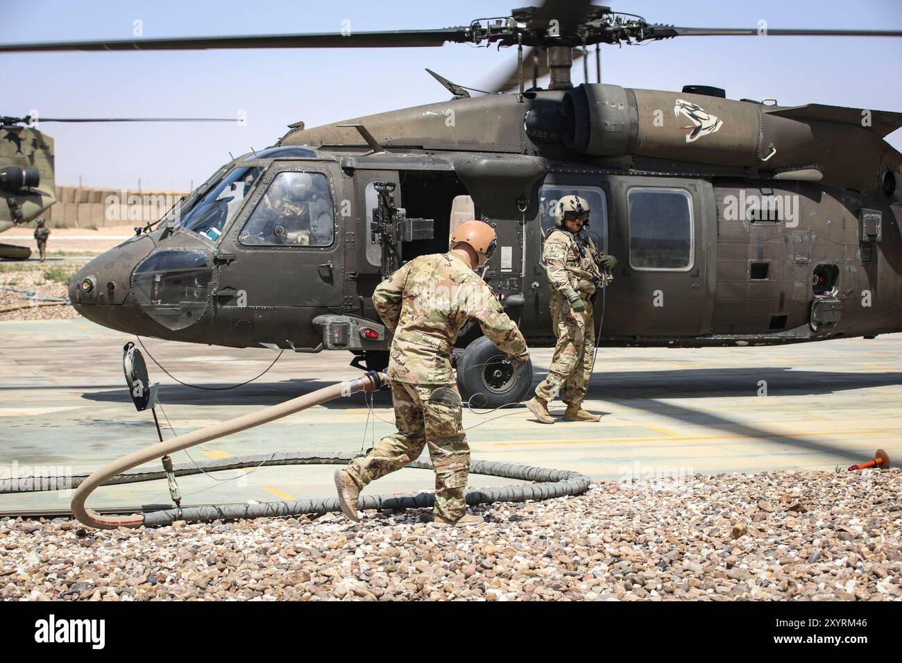 Paratroopers assigned to the 82nd Combat Aviation Brigade, 82nd ...