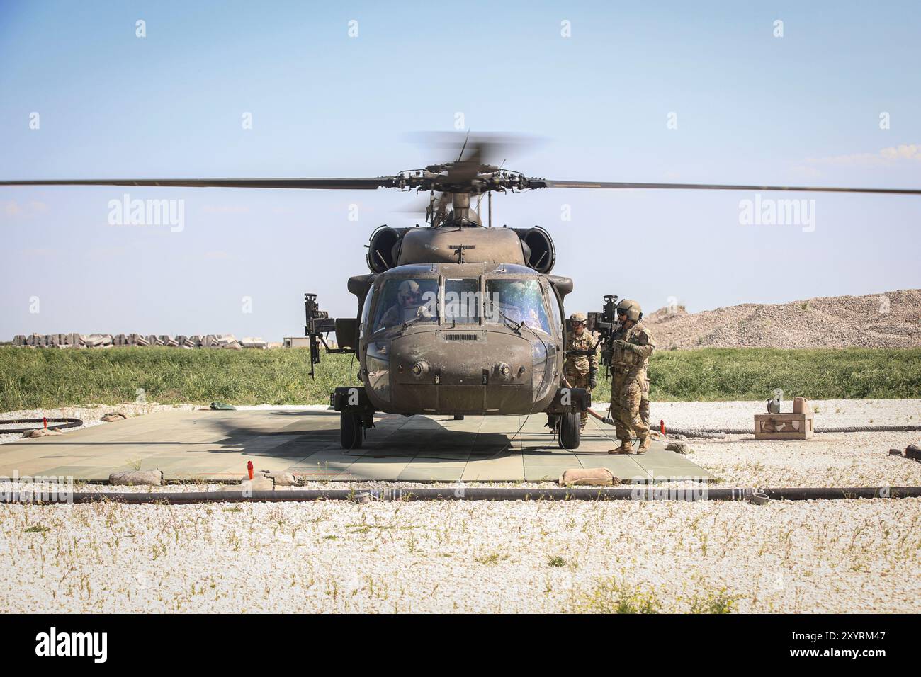 Paratroopers assigned to the 82nd Combat Aviation Brigade, 82nd ...