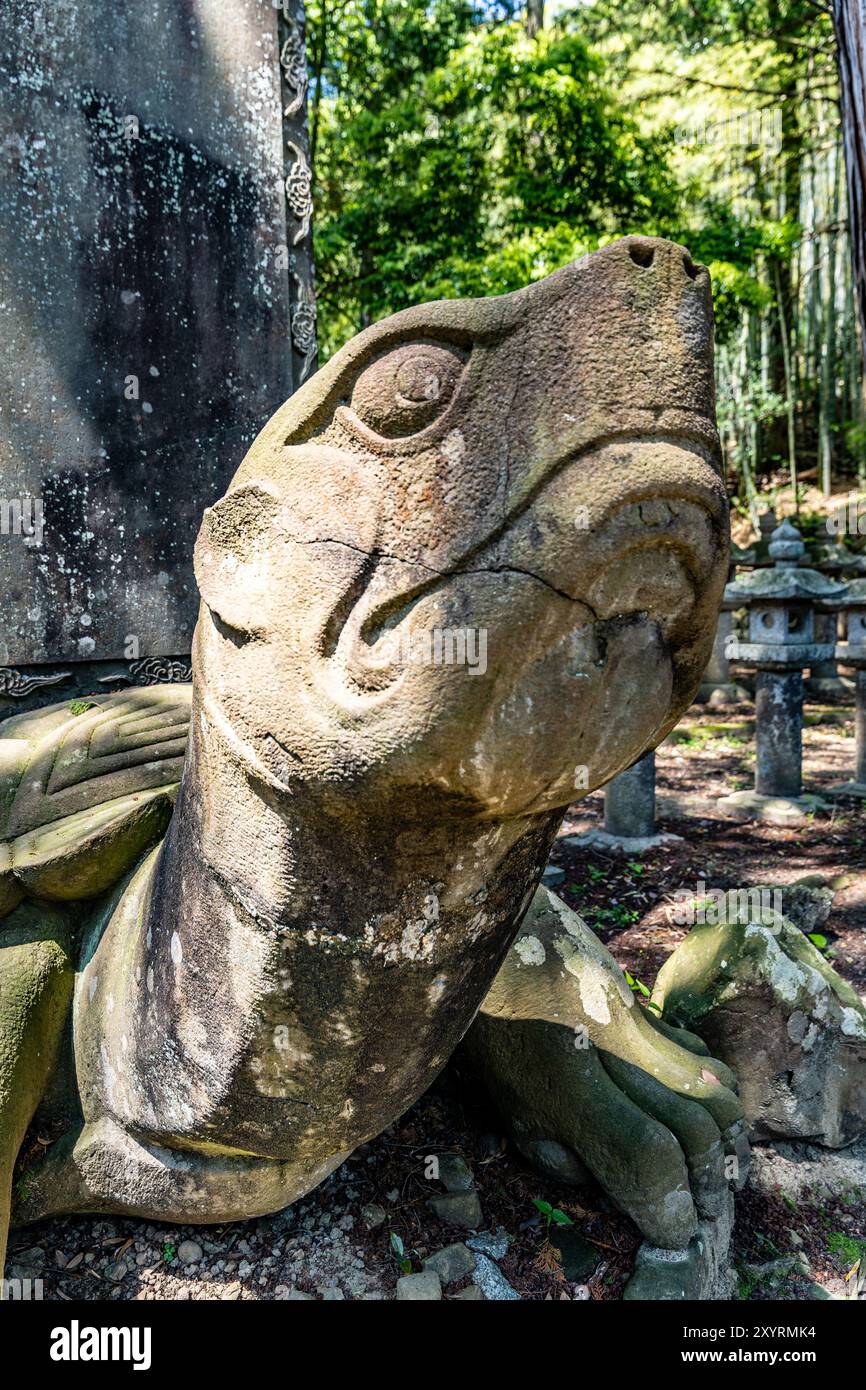 Giant tortoise statue in Gesshoji Temple, also called The temple of ...