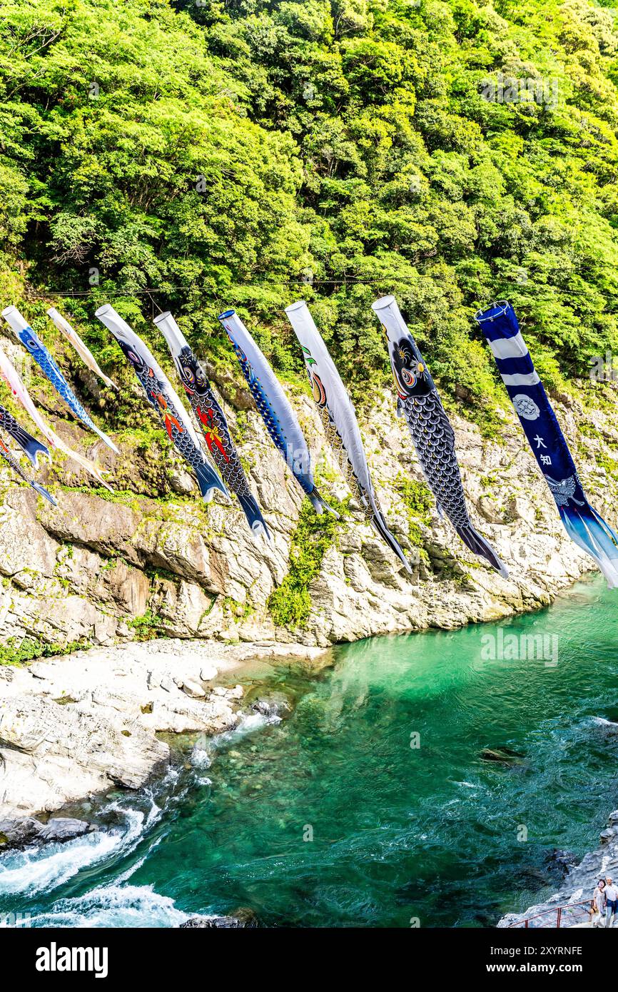 Tokushima region flag hi-res stock photography and images - Alamy