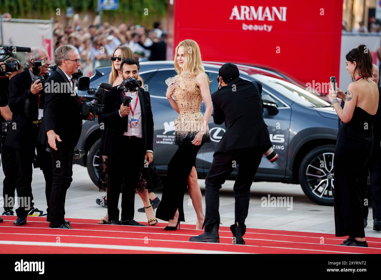 VENICE, ITALY - AUGUST 30 2024 - Nicole Kidman attend the red carpet of ...
