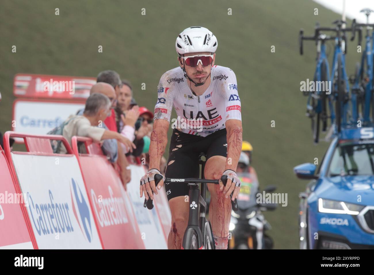 Brandon McNulty UAE Emirates team finishes 14th despite a big crash ...