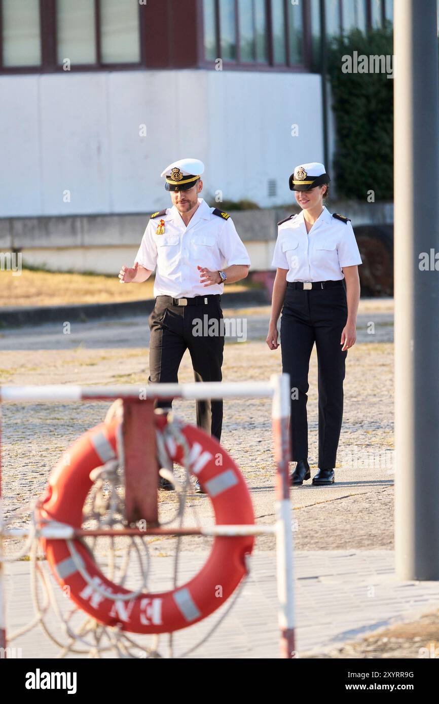 Marin. Spain. 20240829, Crown Princess Leonor attends her first day at ...