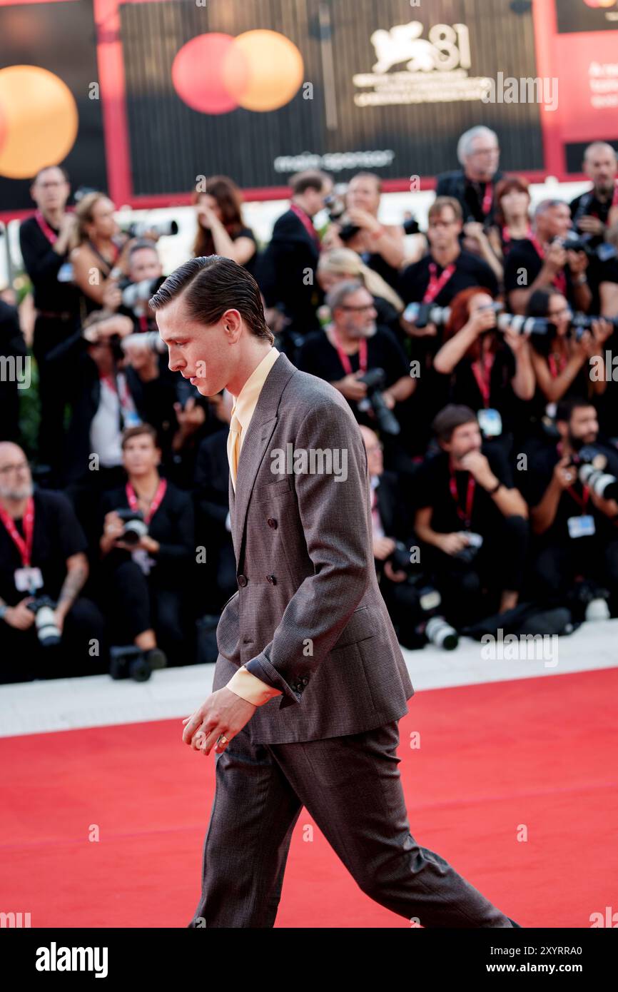 VENICE, ITALY - AUGUST 30 2024 - Harris Dickinson attend the red carpet ...