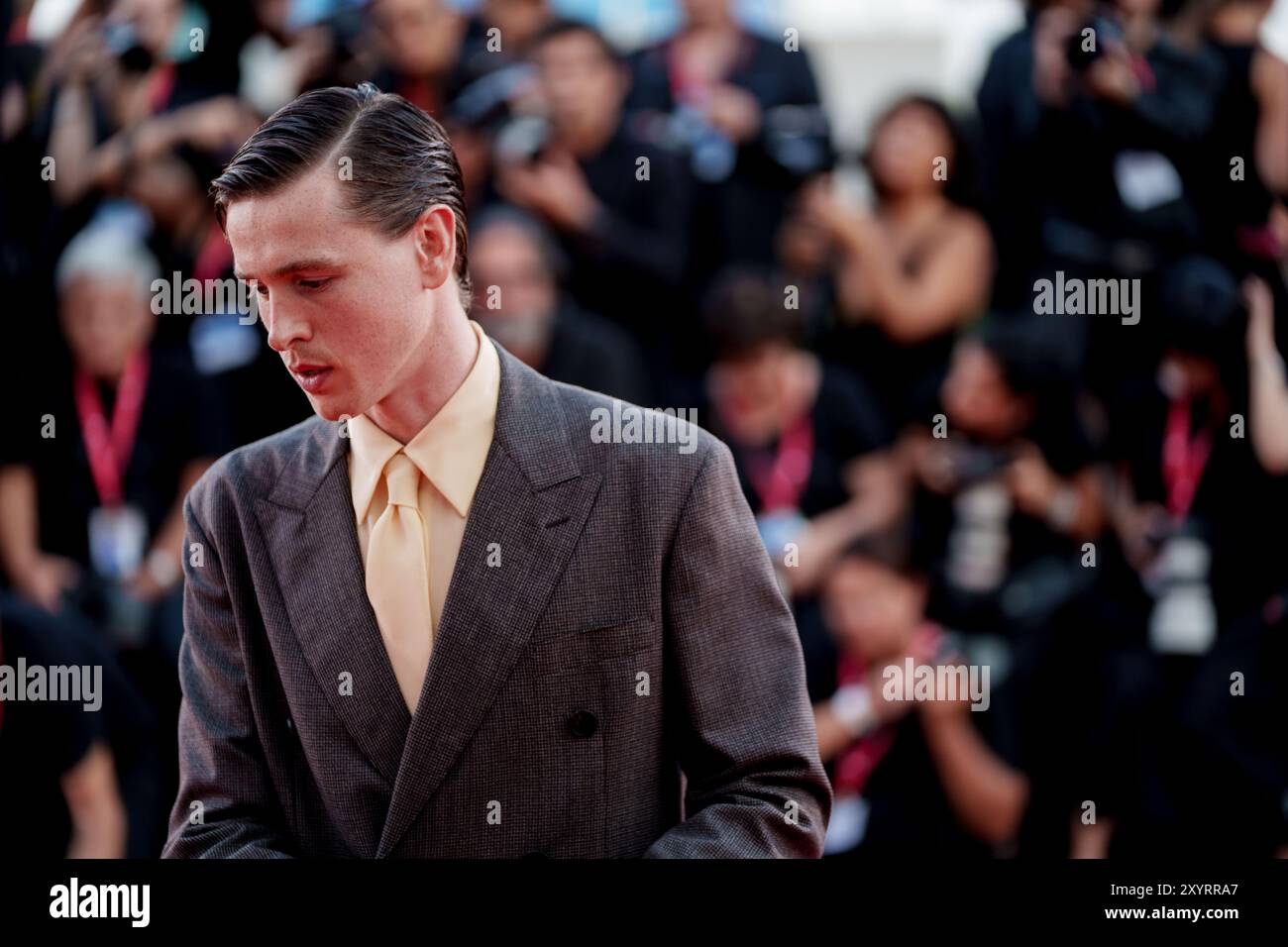 VENICE, ITALY - AUGUST 30 2024 - Harris Dickinson attend the red carpet ...