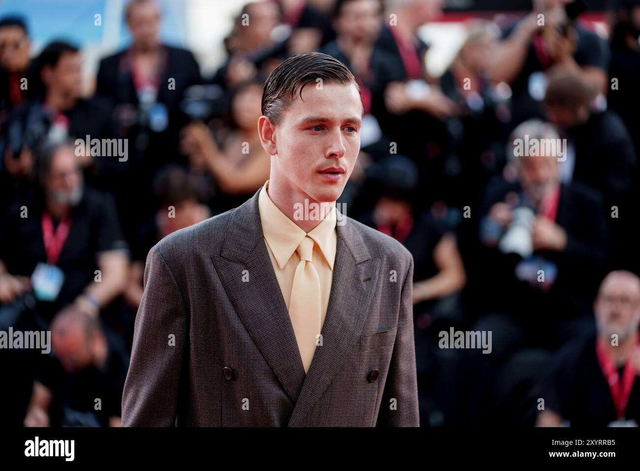 VENICE, ITALY - AUGUST 30 2024 - Harris Dickinson attend the red carpet ...