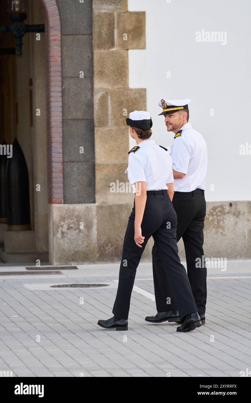 Marin. Spain. 20240829, Crown Princess Leonor attends her first day at ...