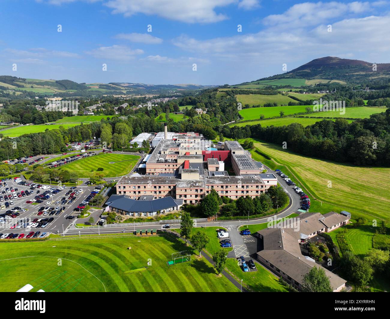 Borders general hospital melrose aerial hi-res stock photography and ...