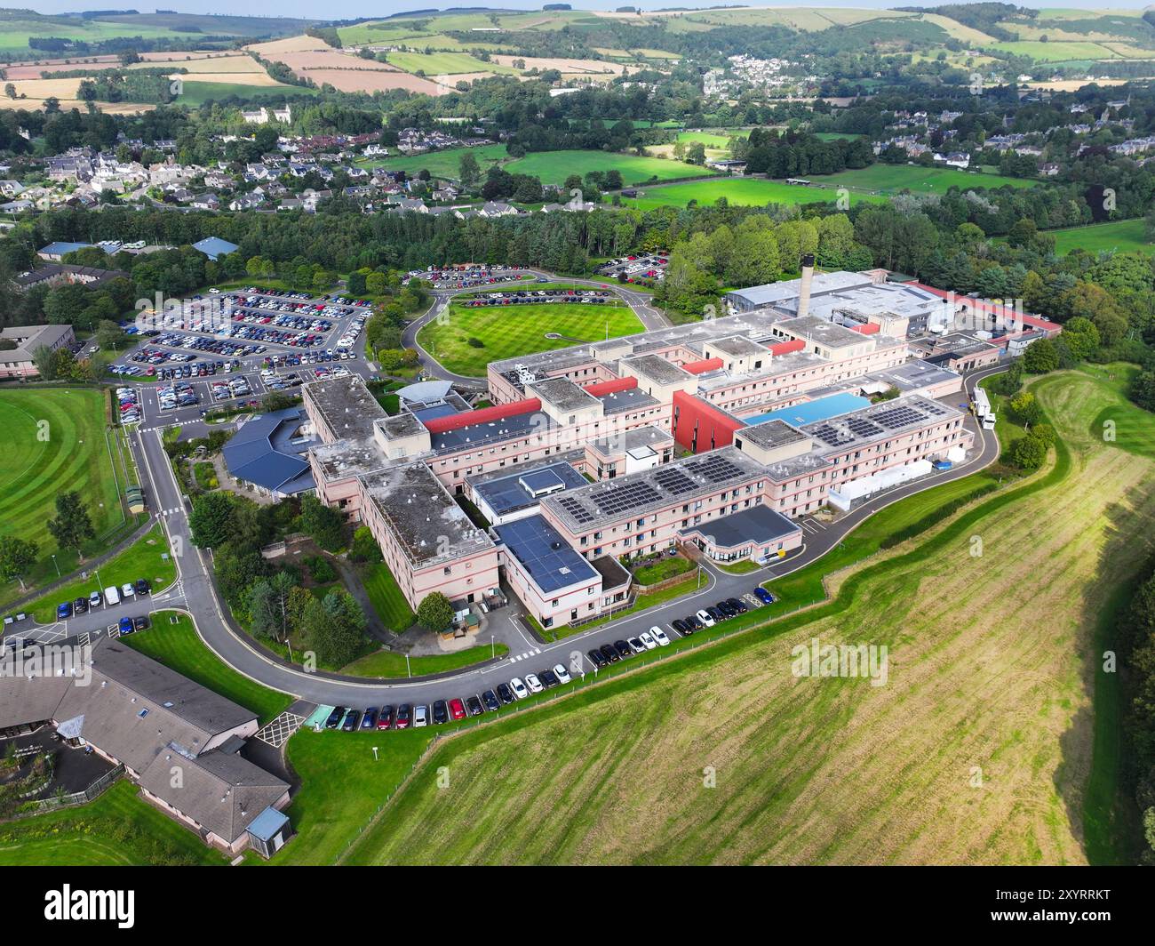 Borders general hospital melrose aerial hi-res stock photography and ...