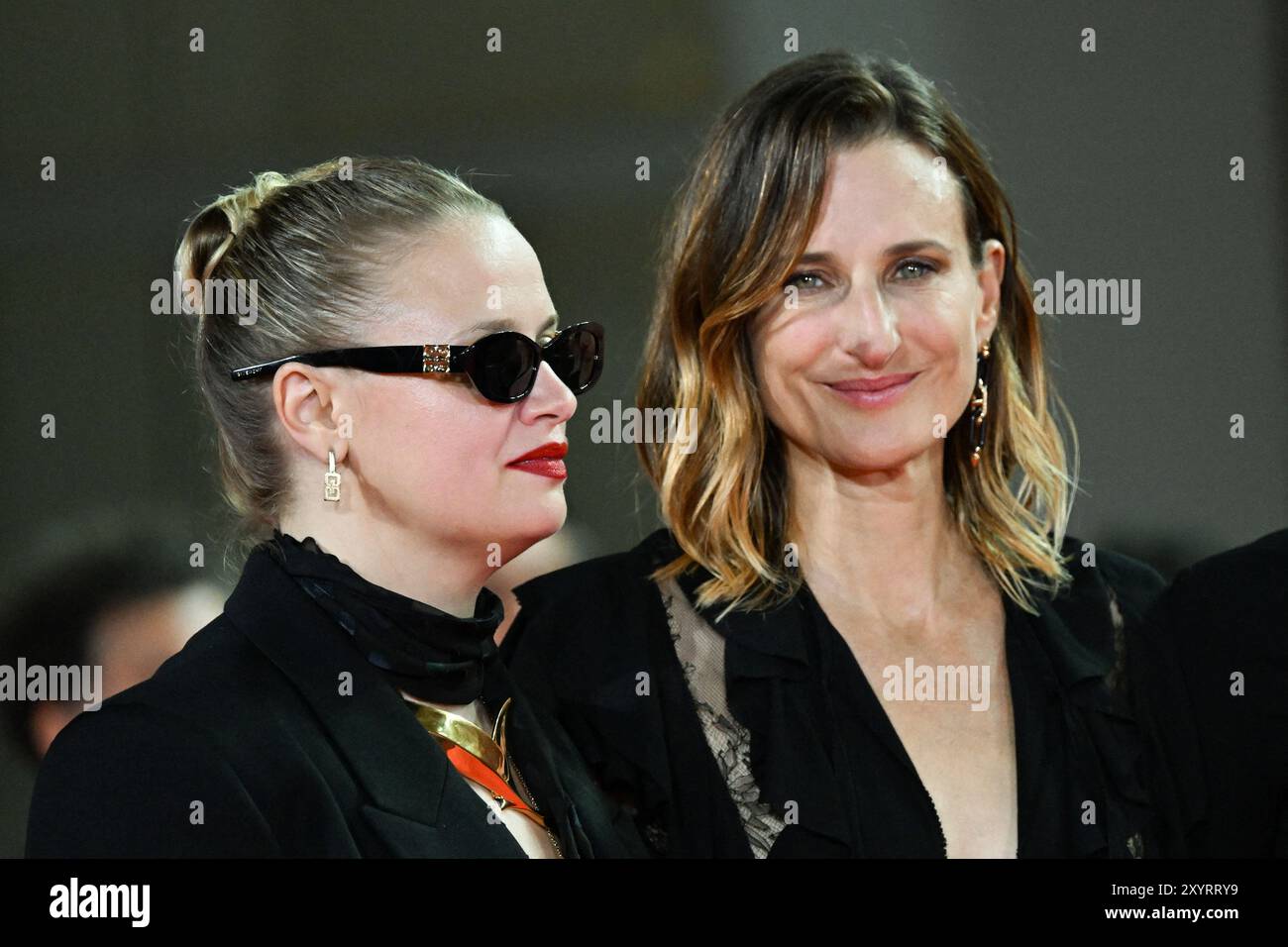 Venice, Italy. 30th Aug, 2024. Sara Forestier and Camille Cottin ...