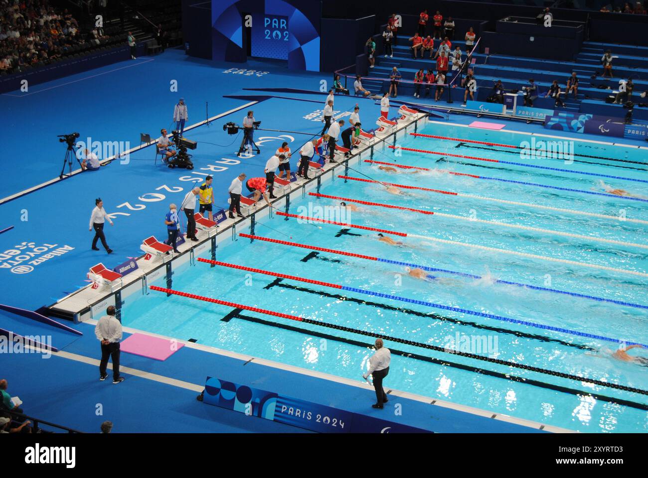 Nanterre, France - August 30 2024: Para Swimming at the Paris La ...
