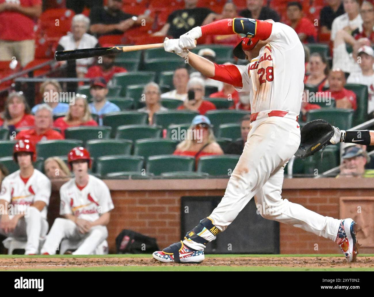 ST. LOUIS. MO - AUGUST 28: St. Louis Cardinals third baseman Nolan ...