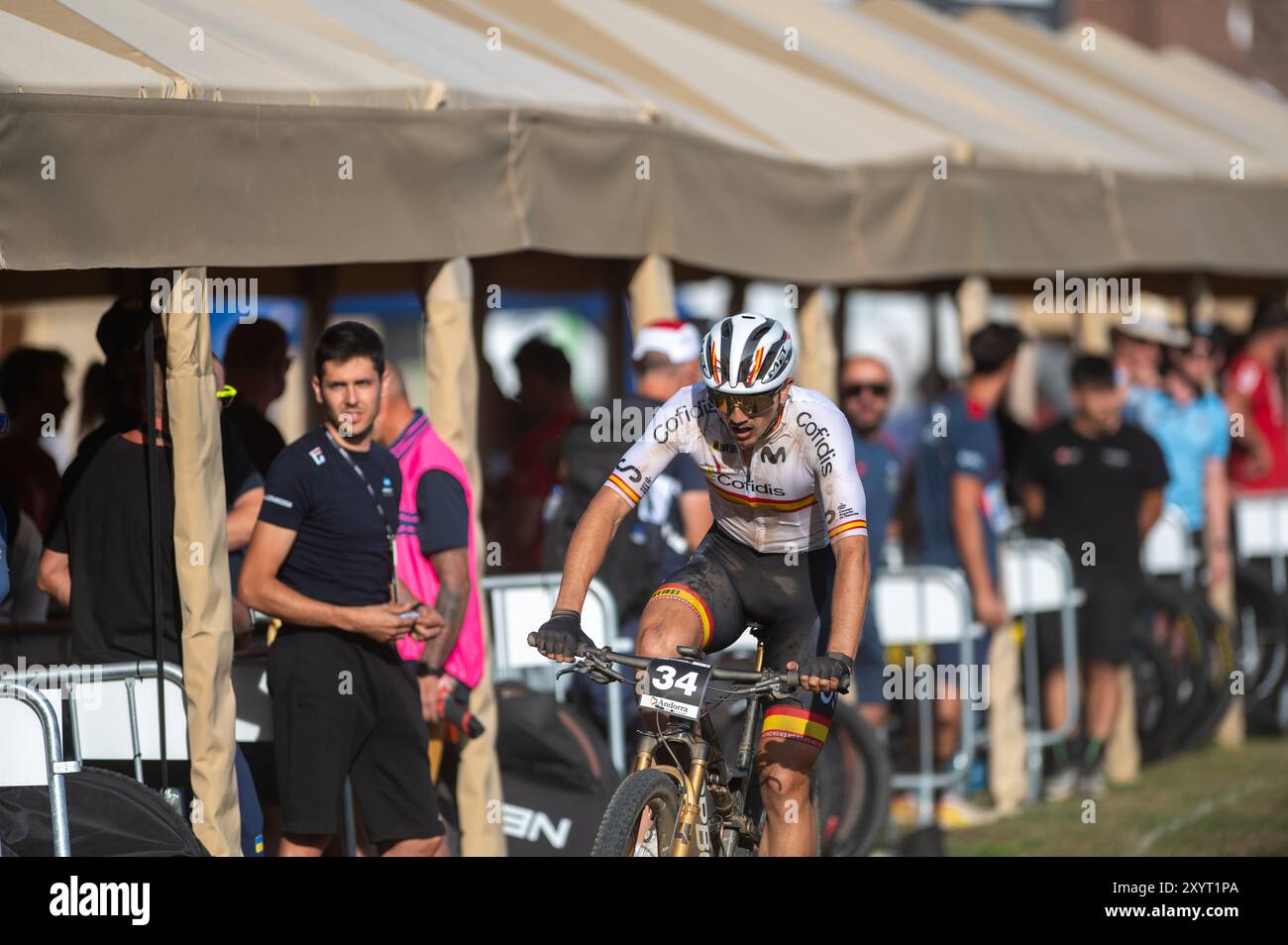 Pal Arinsal, Andorra : August 30 2024 : David Campos of SPAIN in the ...