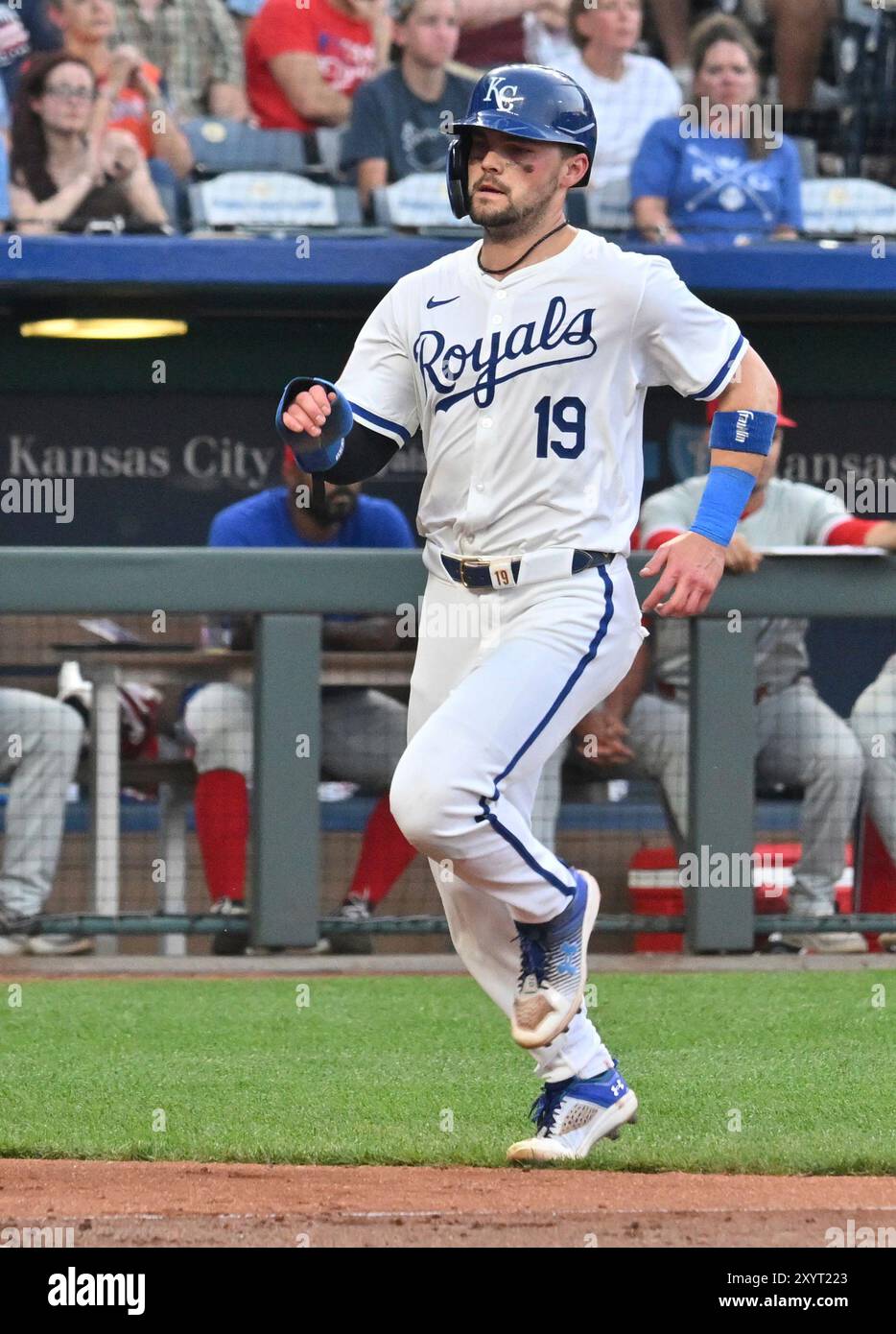 KANSAS CITY. MO - AUGUST 24: Kansas City Royals second baseman Michael ...