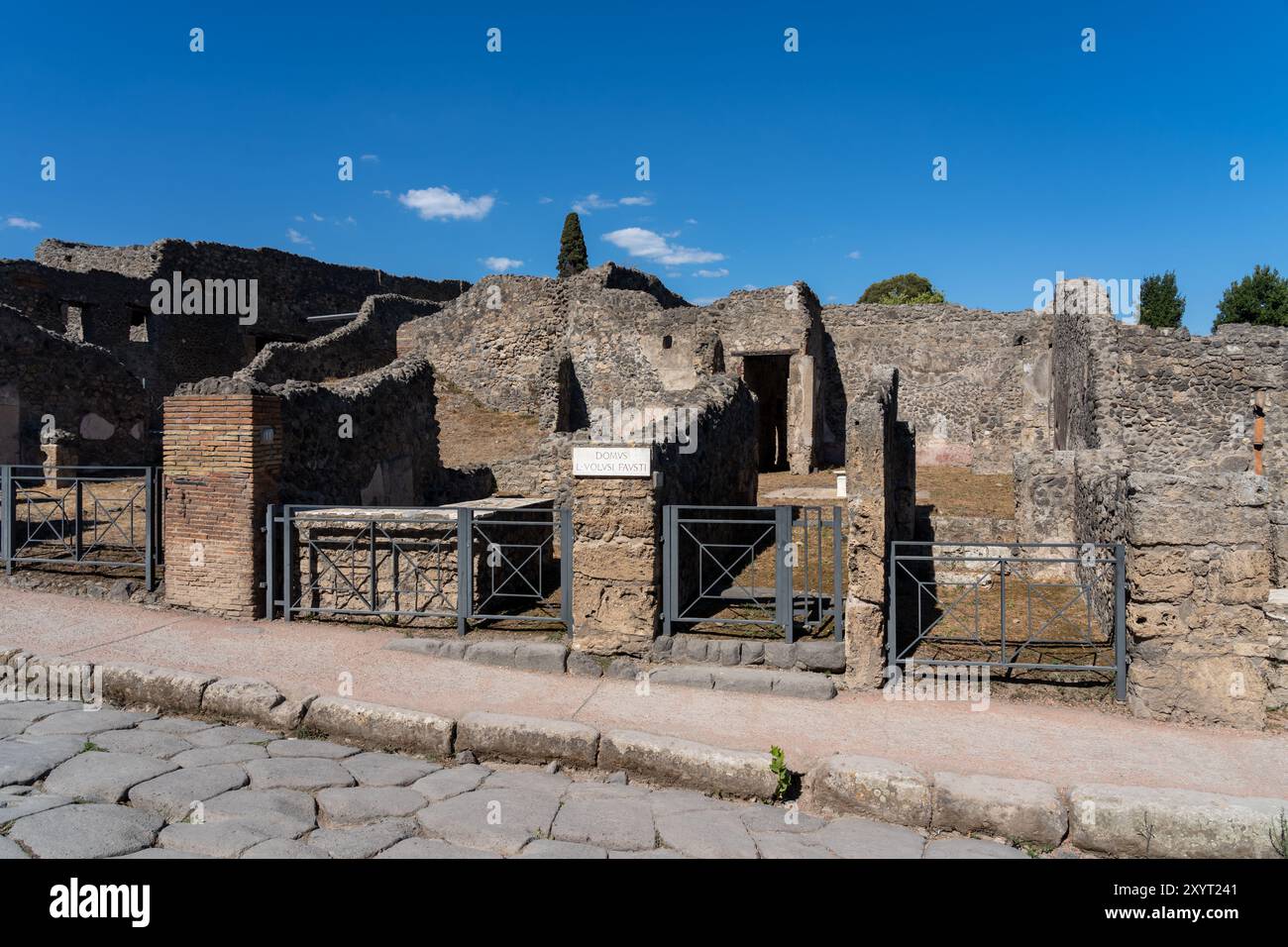 Ruins of Pompeii ancient city in Naples, Italy. Pompeii was a Roman ...