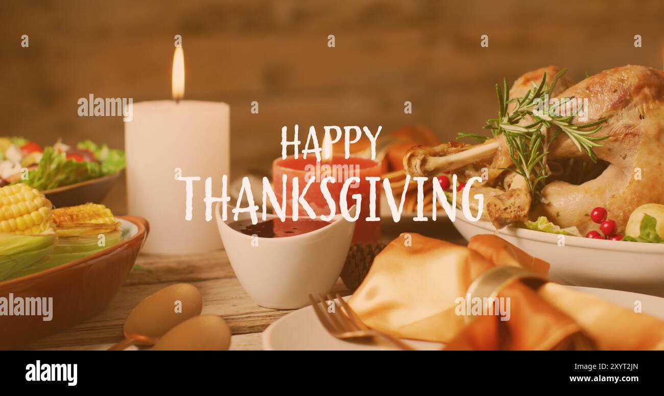 Thanksgiving celebration animation hi-res stock photography and images ...