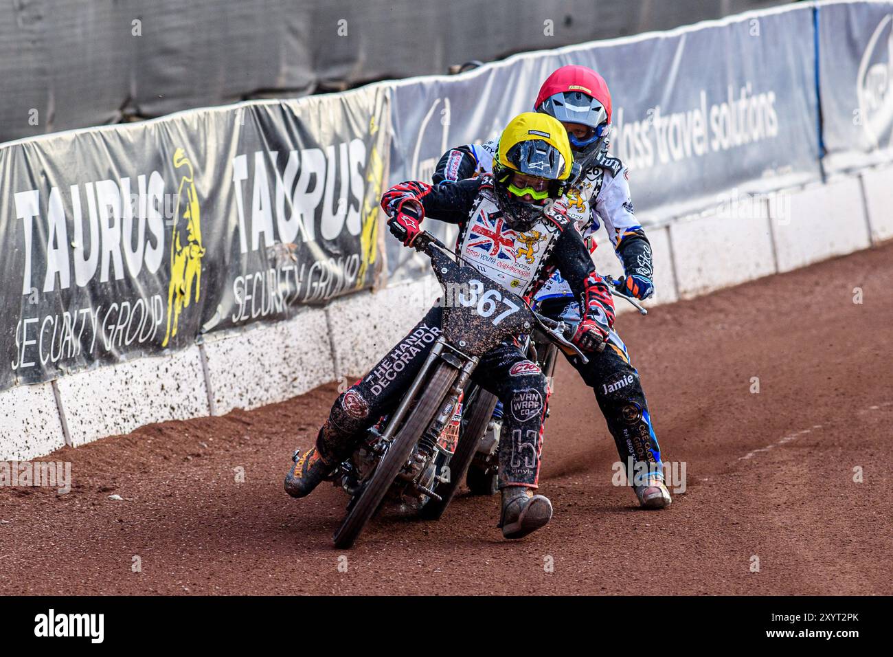 Charlie Luckman (125cc) in Yellow tangles with Reuben Marsh (125cc) in ...
