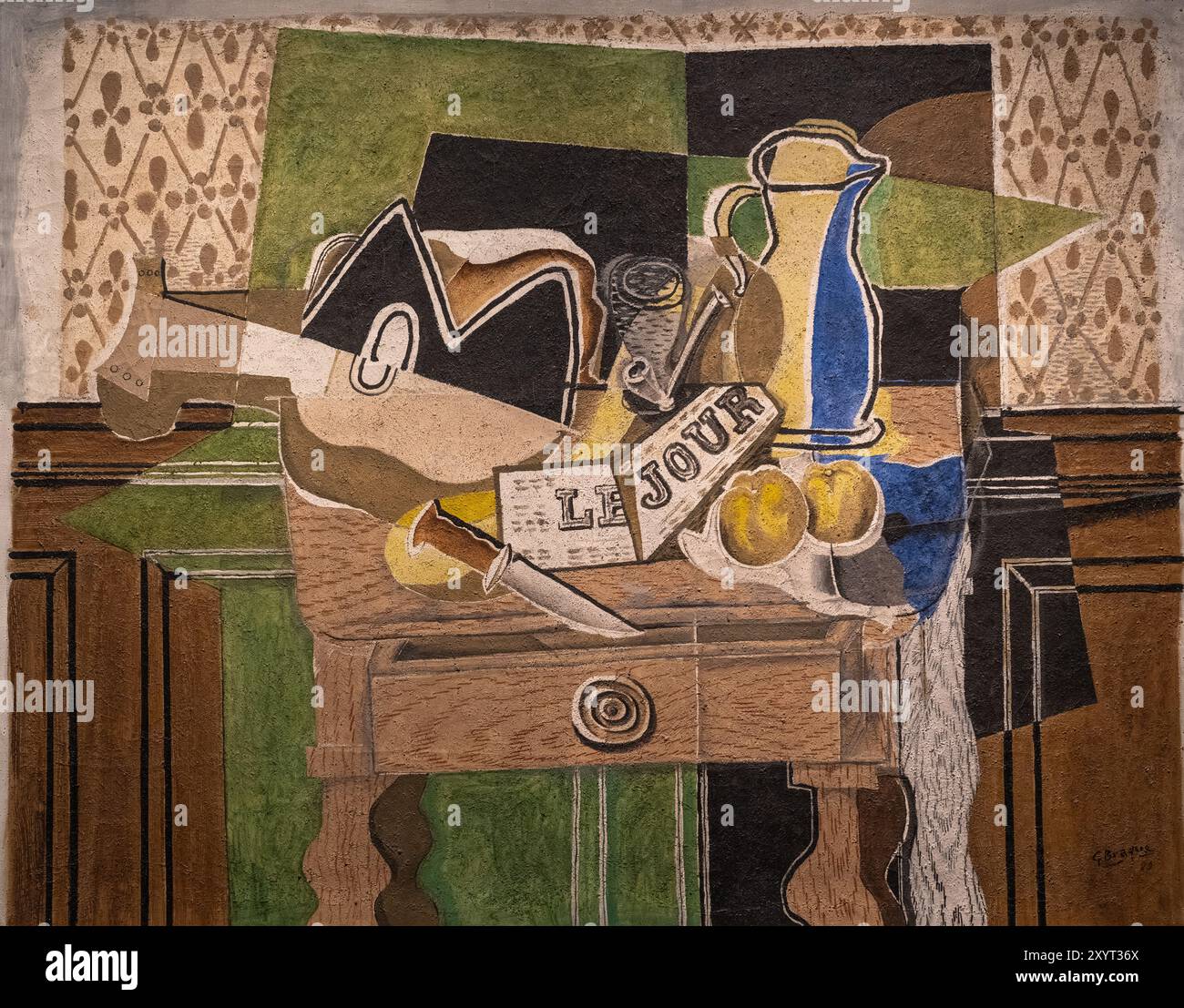 painting by Georges Braque called Still Life: Le Jour painted 1929 ...