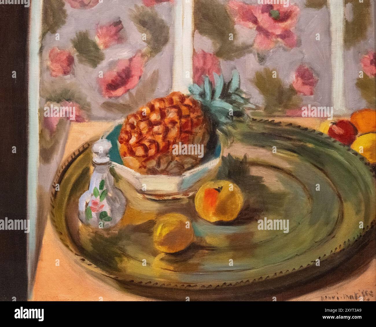 painting by Henri Matisse called Still Life with Pineapple painted 1924 ...