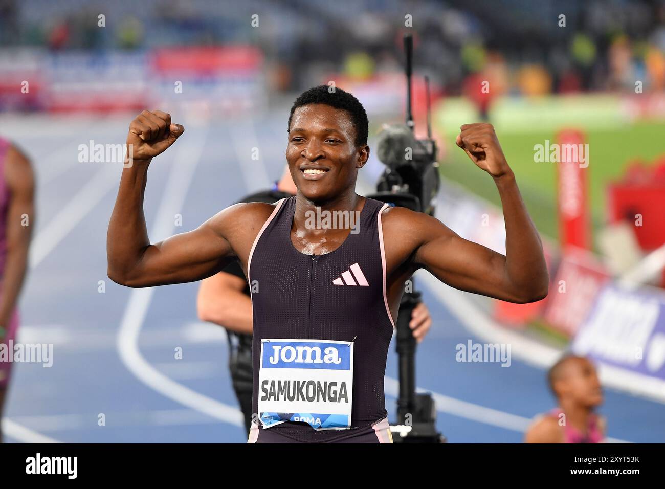 Muzala SAMUKONGA (ZAM) competes in 400m Men during the Diamond League ...