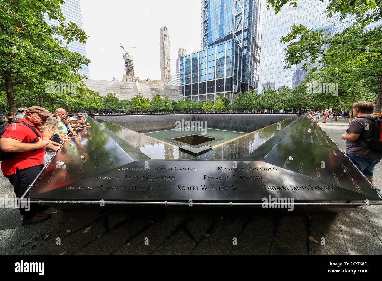 A view of South Pool, one of two reflecting pools at the National ...