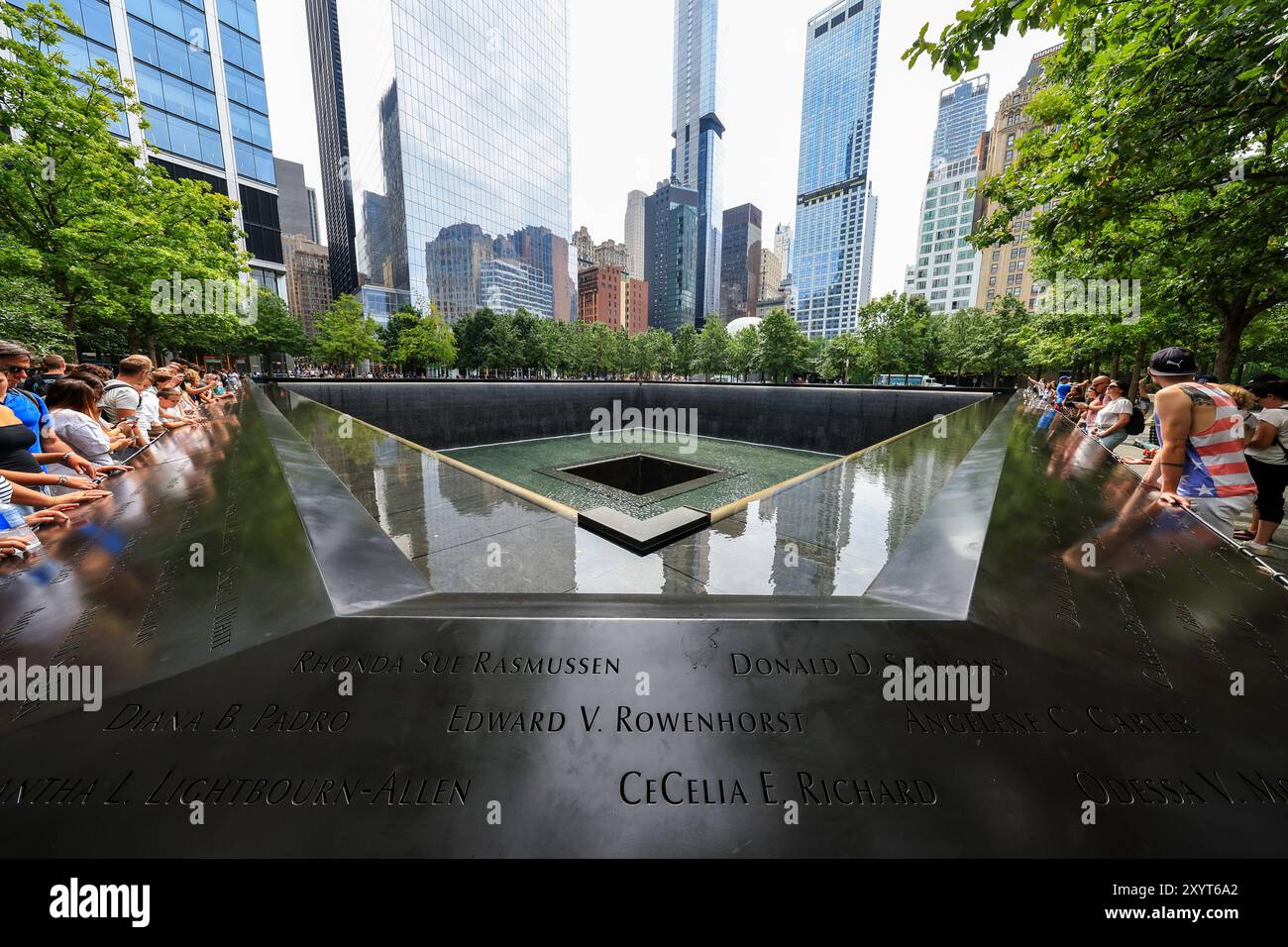 A view of South Pool, one of two reflecting pools at the National ...