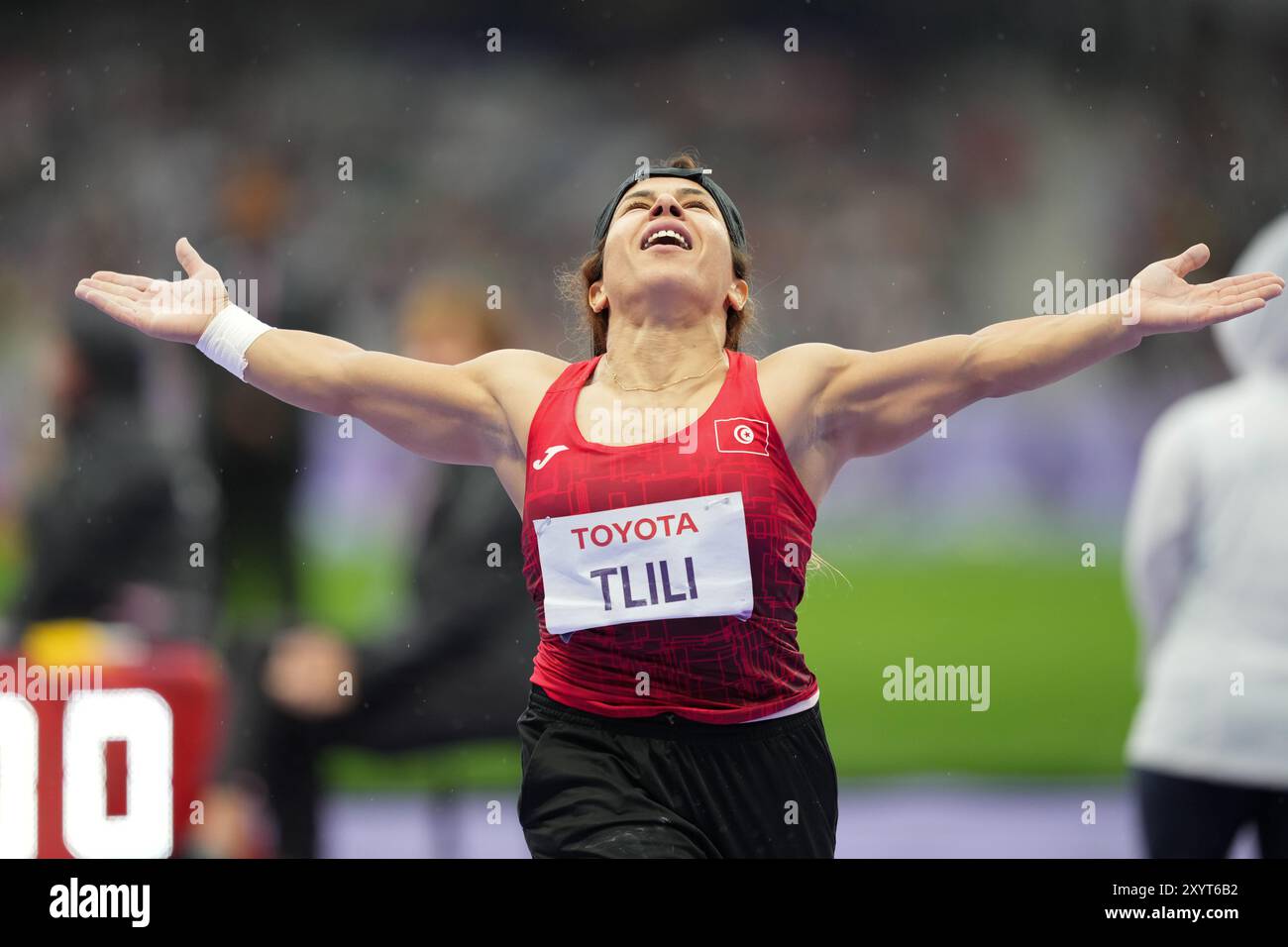Saint-Denis, France. 30th Aug, 2024. TLILI Raoua (TUN) Athletics ...