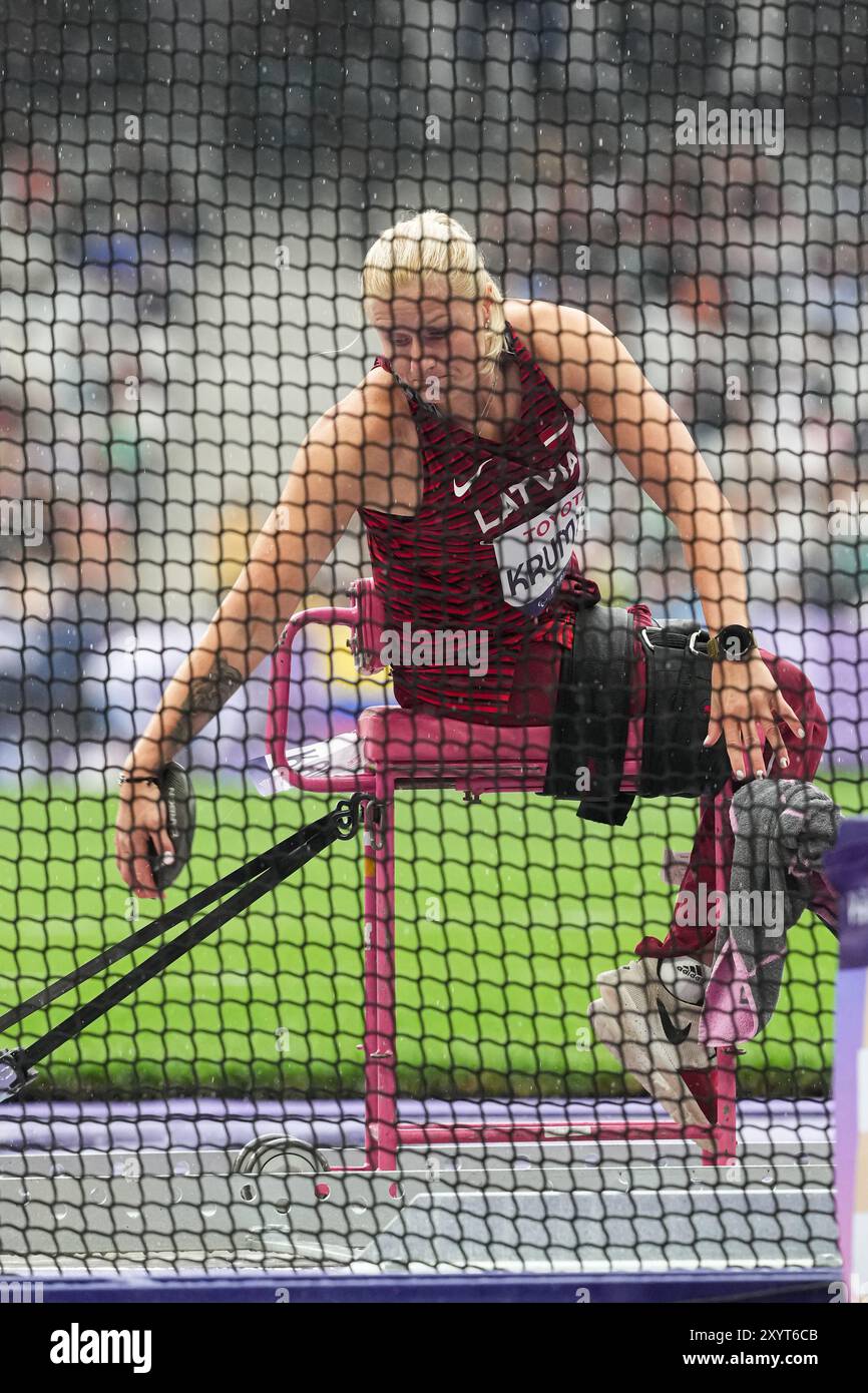 Saint-Denis, France. 30th Aug, 2024. KRUMINA Diana (LAT) Athletics ...