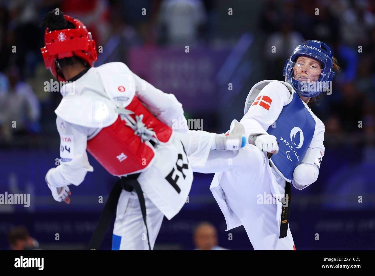 Paris, France. 30th Aug, 2024. KJAER Lisa (DEN) Taekwondo : Women K44 ...
