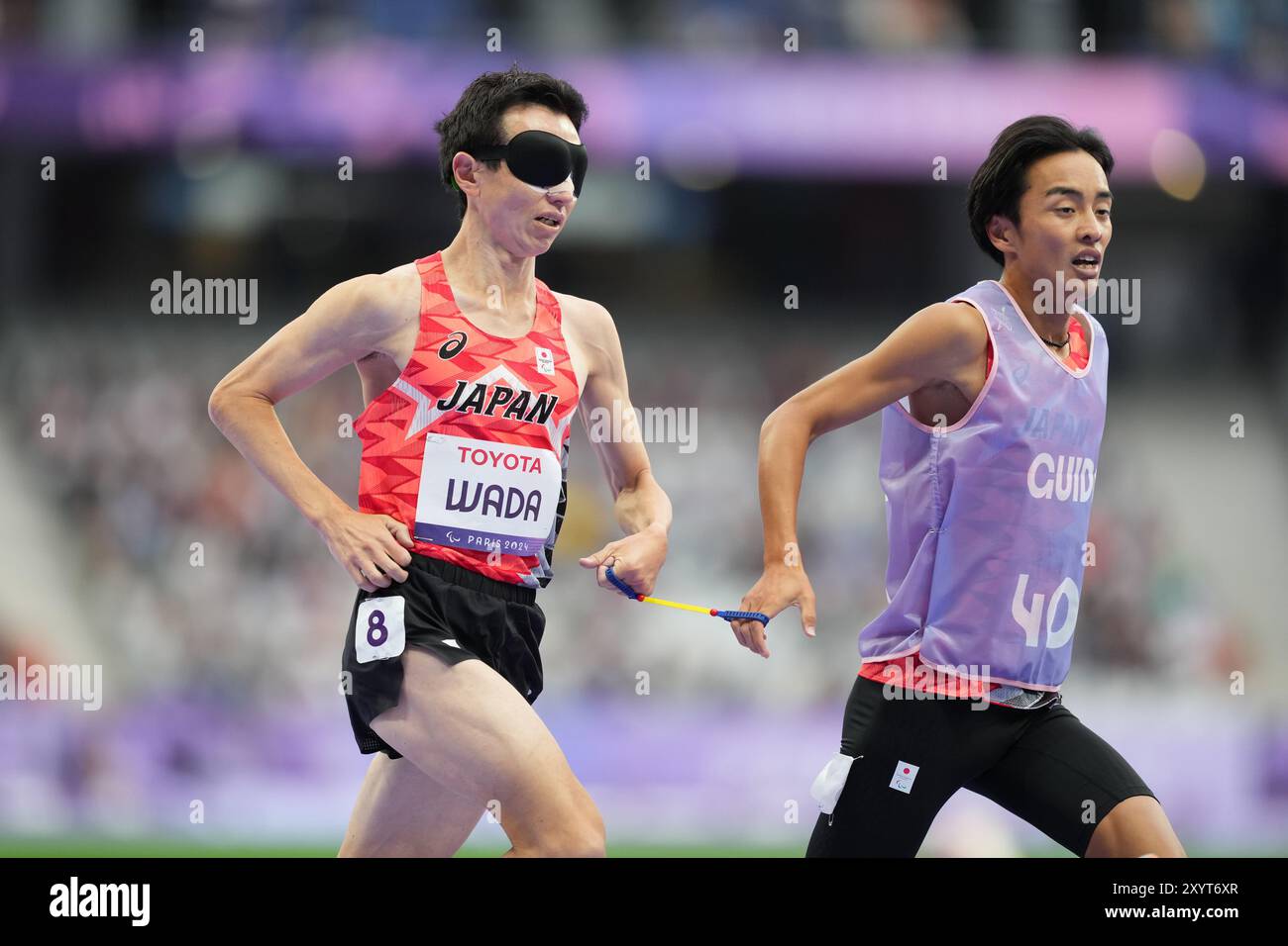 Saint-Denis, France. 30th Aug, 2024. Shinya Wada (JPN) Athletics : Men's 5000m - T11 Final ...