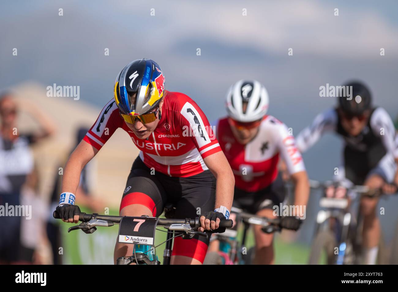 Pal Arinsal, Andorra : August 30 2024 : Laura Stigger of AUSTRIA in the ...