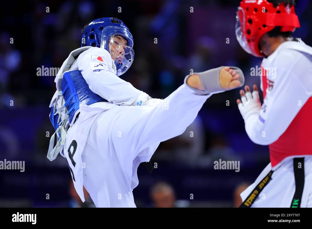 Paris, France. 30th Aug, 2024. (L-R) Shunsuke Kudo (JPN), Juan Diego ...
