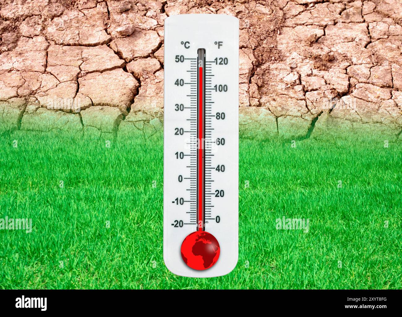 Rising Earth temperatures, conceptual image Stock Photo - Alamy