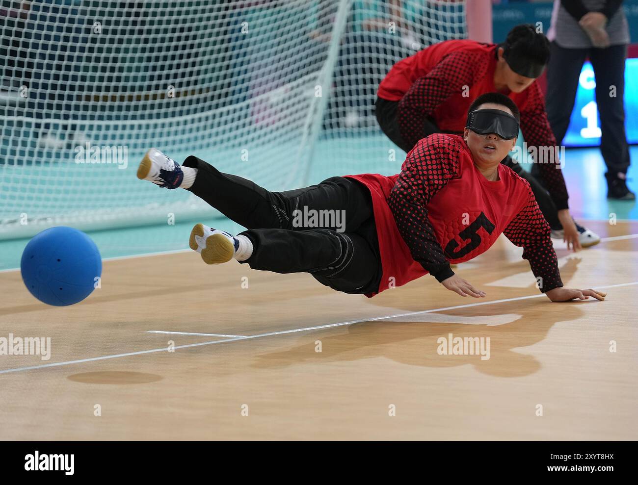 Paris, France. 30th Aug, 2024. Xu Miao (Front) of China competes during ...