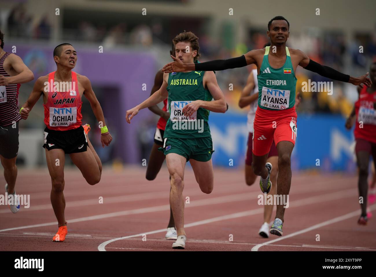 Japan's Ko Ochiai, Australia's Peyton Craig and Ethiopia's General ...
