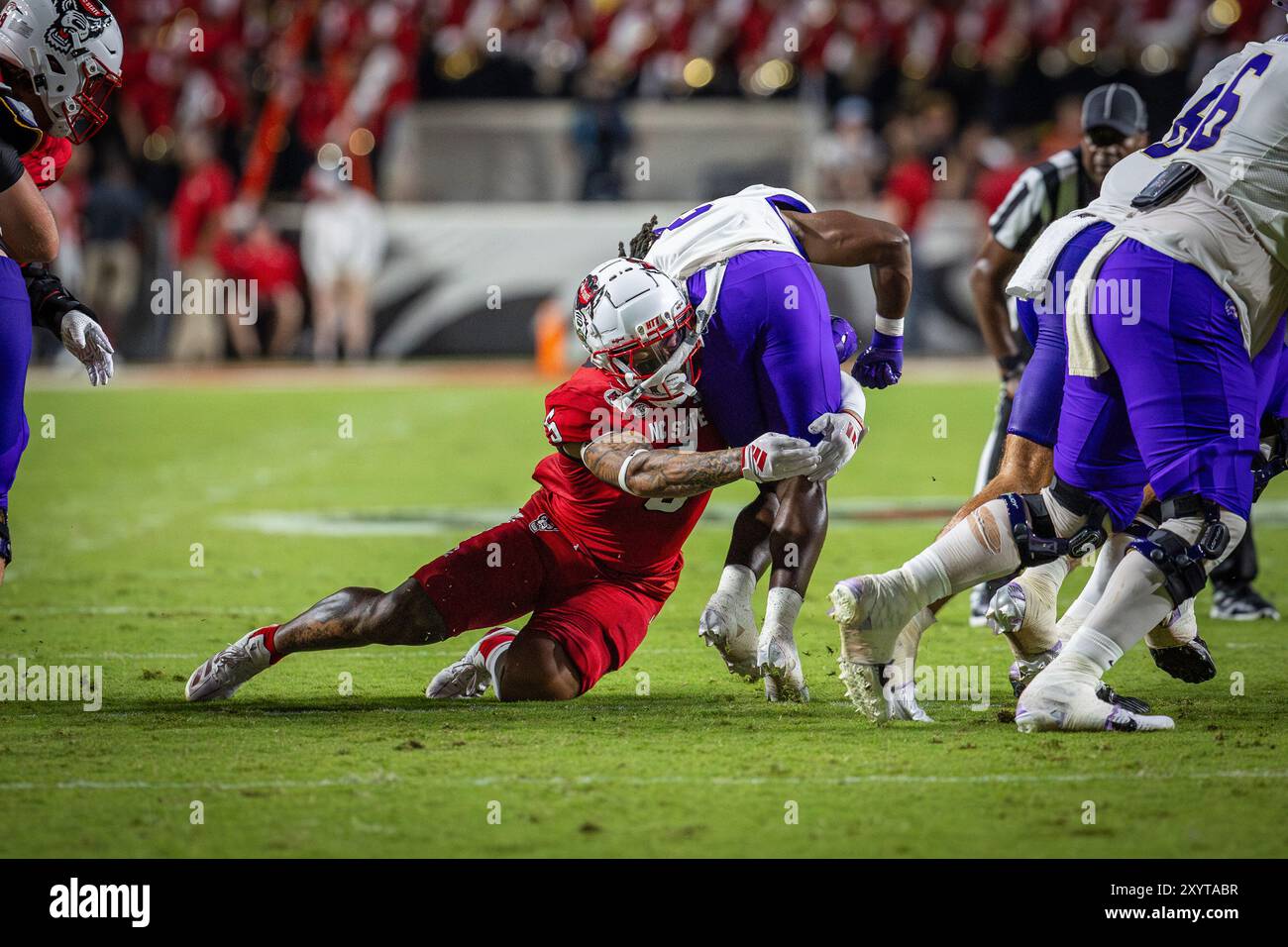 Raleigh, North Carolina, USA. 29th Aug, 2024. Defensive End RED HIBBLER ...