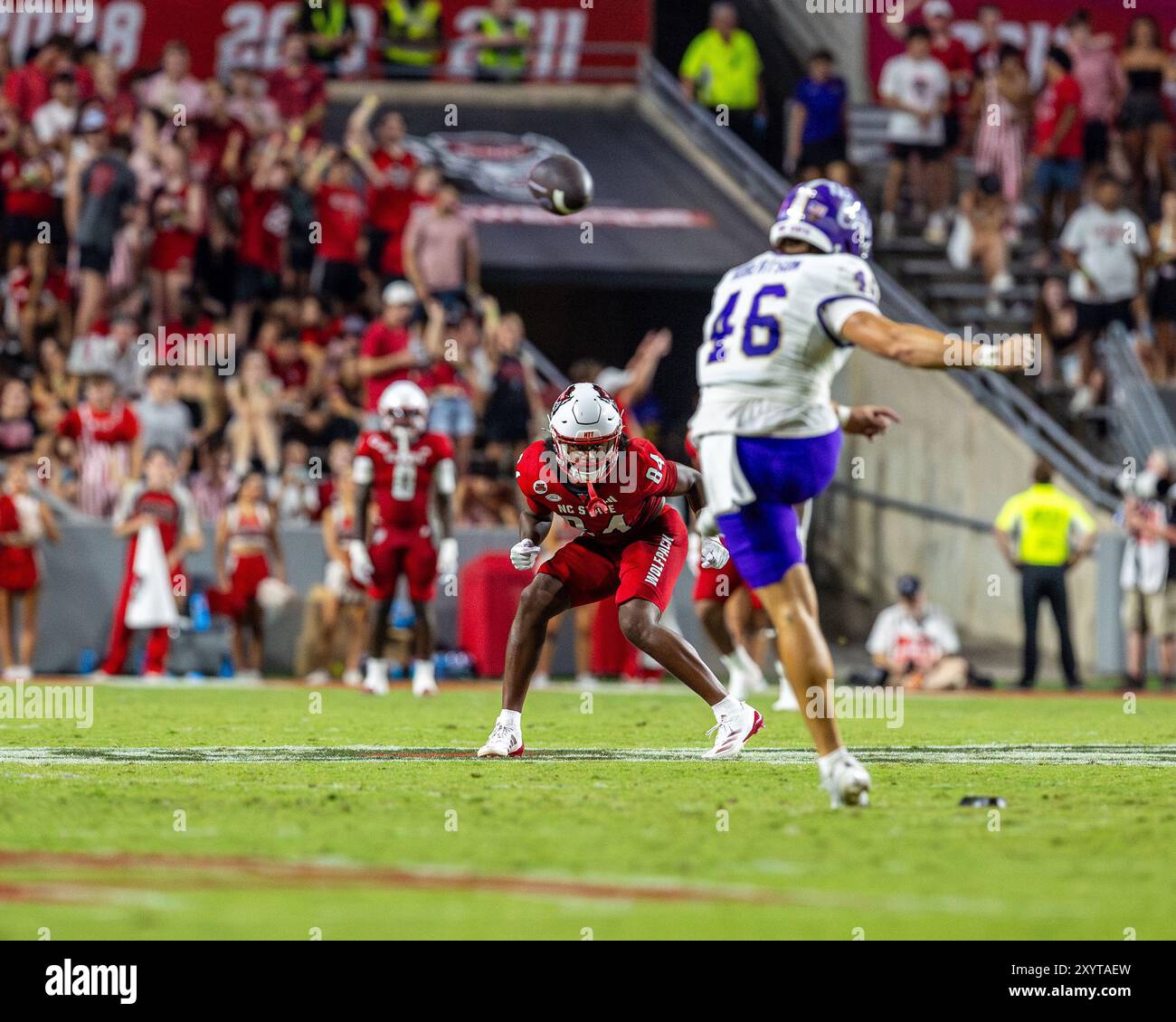 Raleigh, North Carolina, USA. 29th Aug, 2024. JAKOLBE BALDWIN (84 ...