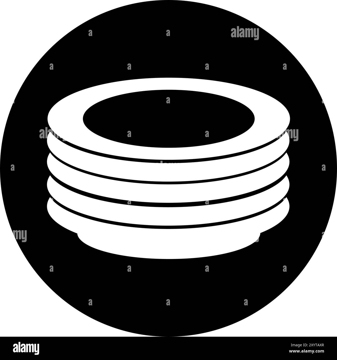 spoon and fork plate icon vector illustration symbol design Stock ...