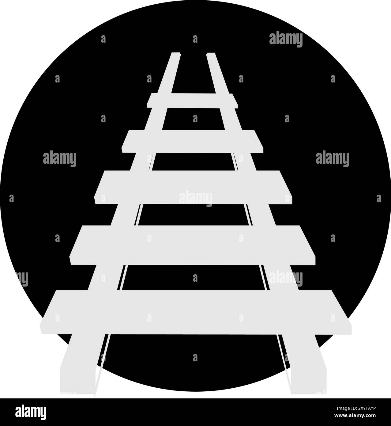Sign railroad icon simple Black and White Stock Photos & Images - Alamy