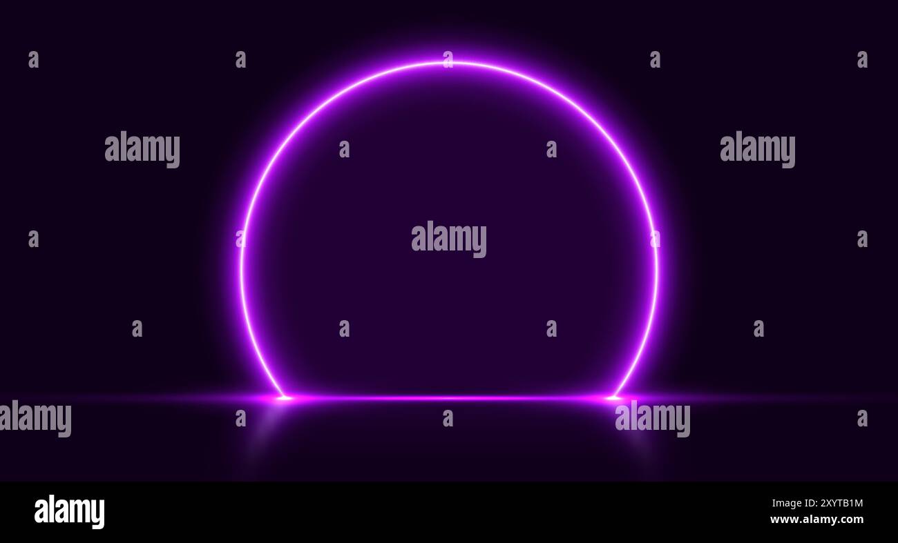 Neon open sign circle hi-res stock photography and images - Alamy