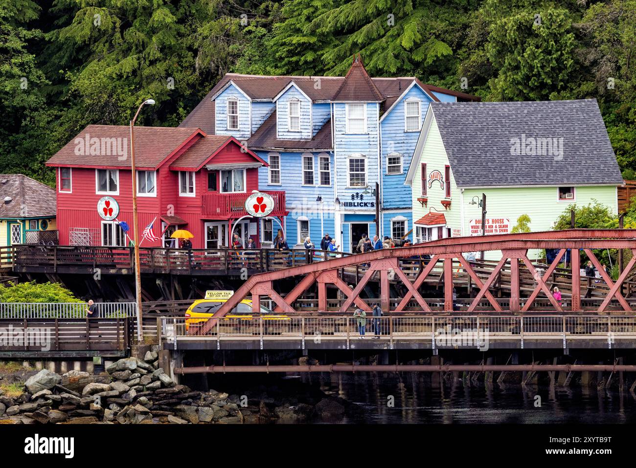 Historic Creek Street in Ketchikan, Alaska, USA Stock Photo - Alamy