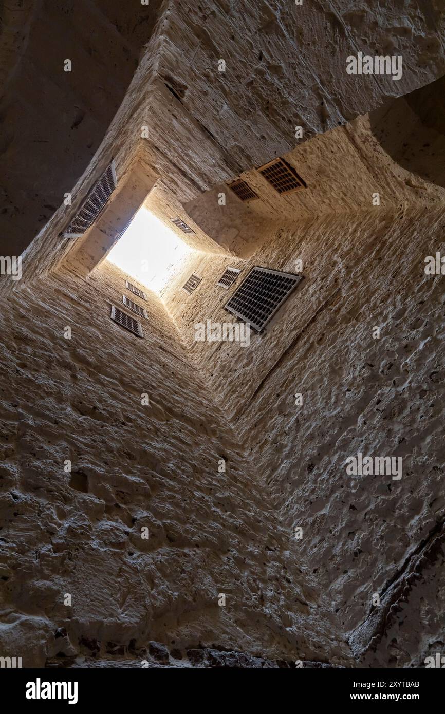 Qaitbay Citadel, 15th century fortress, interior of castle, Alexandria ...