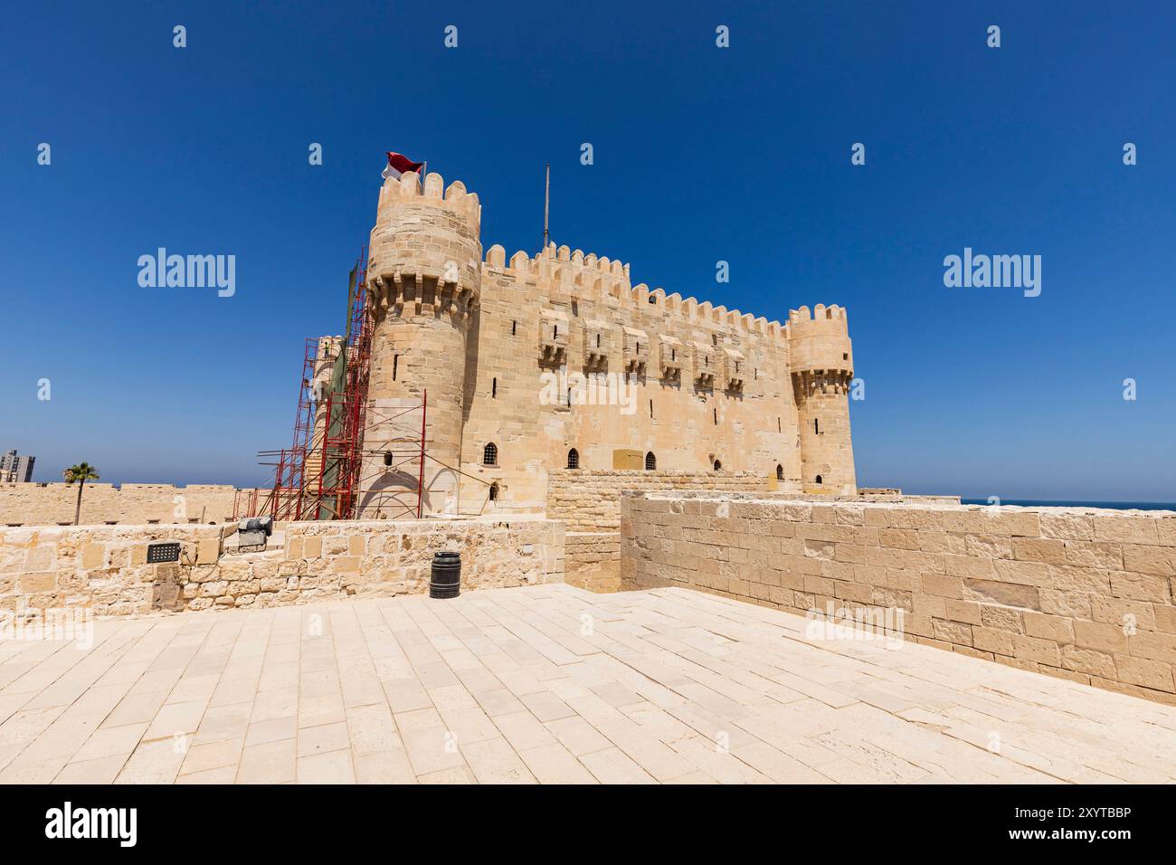Qaitbay Citadel, 15th century fortress, northern tip of ancient Pharos ...