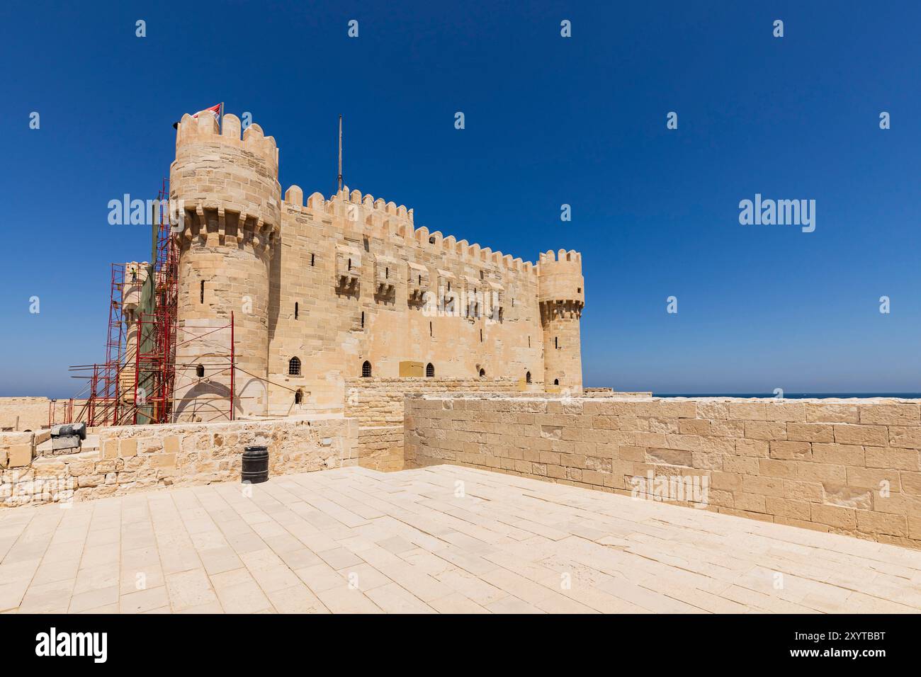 Qaitbay Citadel, 15th century fortress, northern tip of ancient Pharos ...