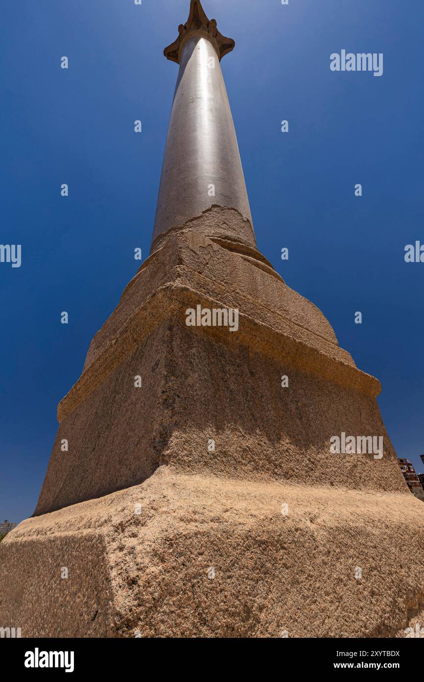 Serapeum of Alexandria, ancient Pompey's pillar, at downtown ...