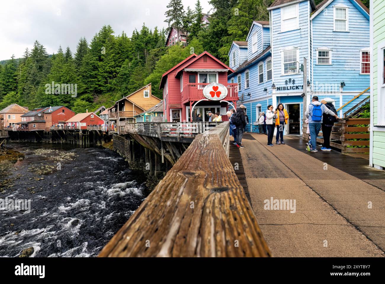 Historic Creek Street in Ketchikan, Alaska, USA Stock Photo - Alamy
