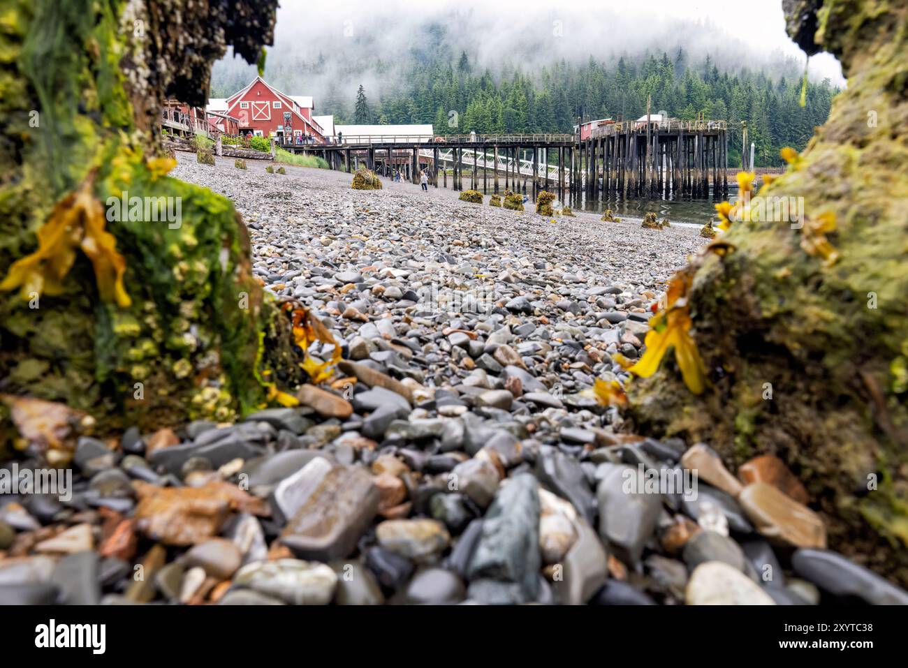Historic Cannery and pier at Icy Strait Point - Hoonah, Alaska, USA ...