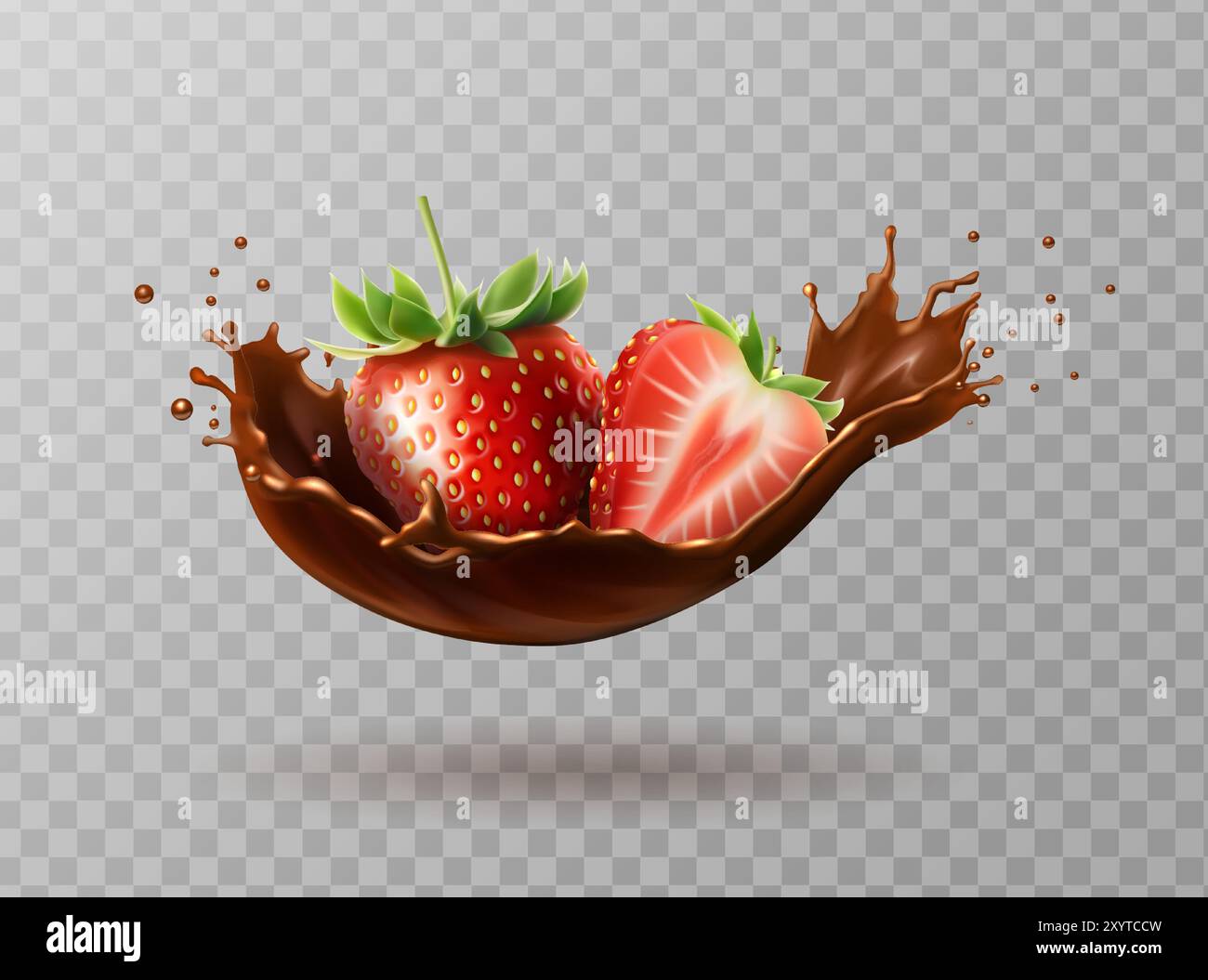 Choco berries Stock Vector Images - Alamy