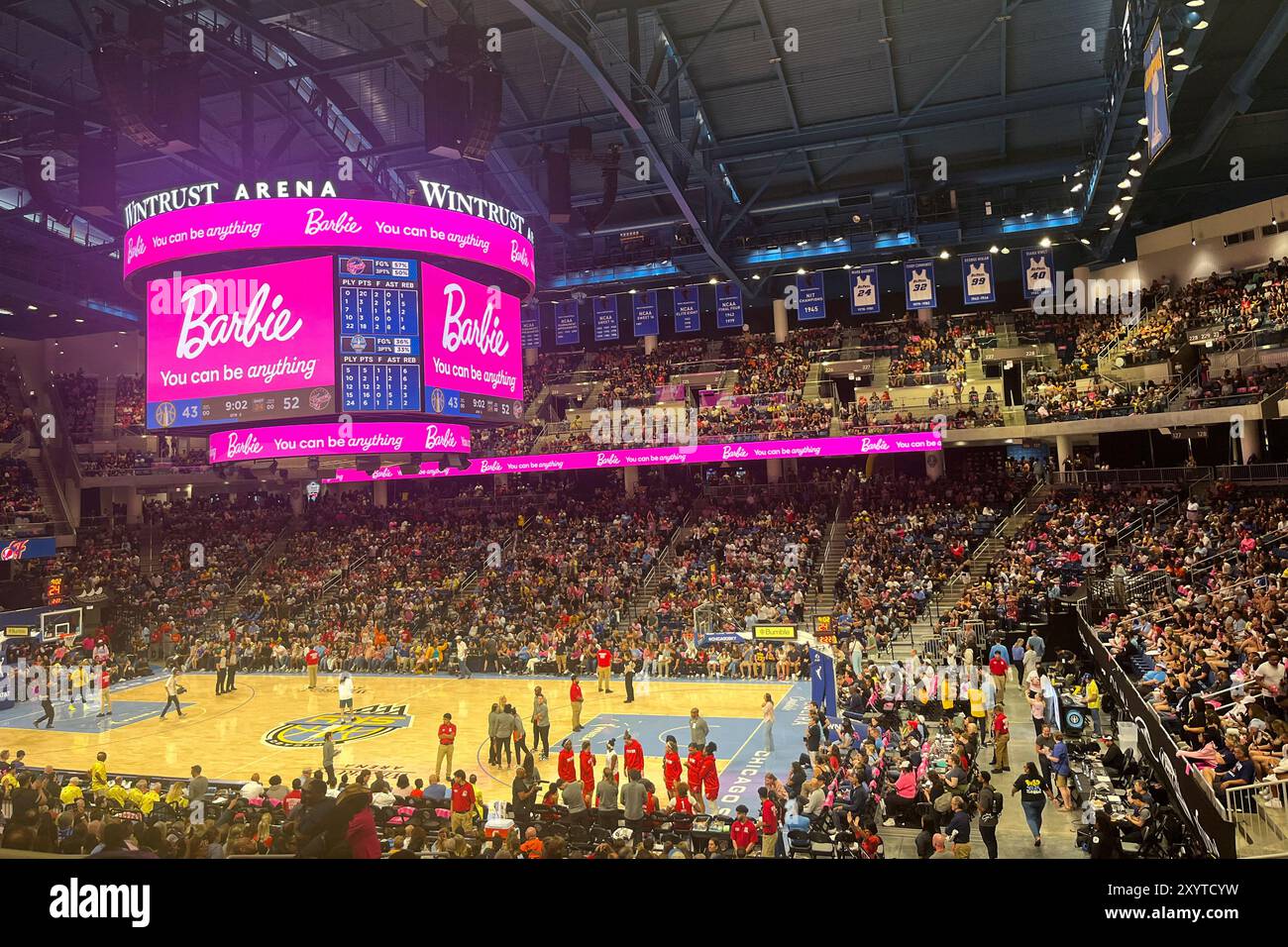 CORRECTS BYLINE: A Barbie-themed WNBA basketball game between the ...