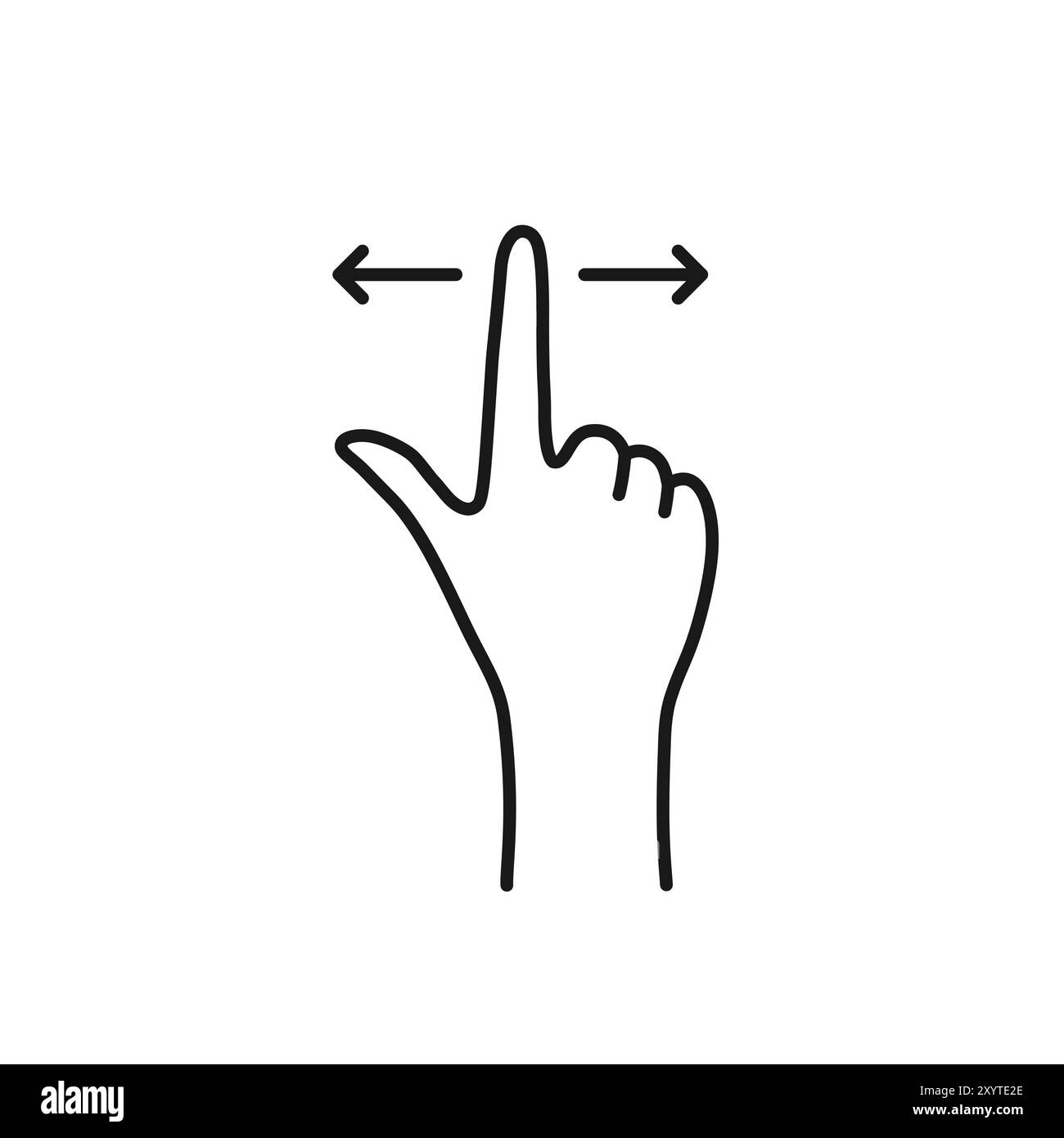 Left hand thumb up Black and White Stock Photos & Images - Alamy